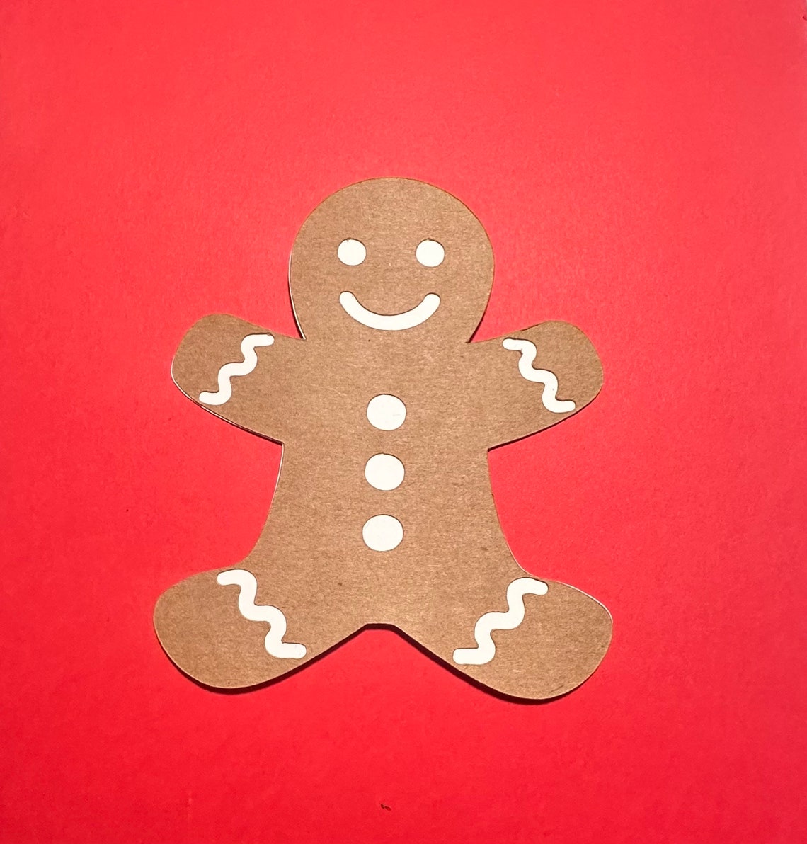 Christmas-gingerbread Man Die Cut Christmas Paper Cut Outs Gingerbread ...