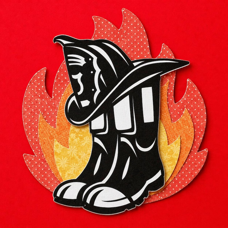 Fireman Theme Die Cuts , Fireman’s Theme for Scrapbooking , Fireman’s ...