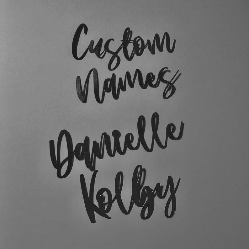 Custom Name Cut Outs, Personalized Baby Names ,name Decorations , Die ...