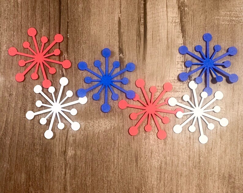 4th of July Paper Cut Outs for Pool Party Scrapbooking Pages Festive ...
