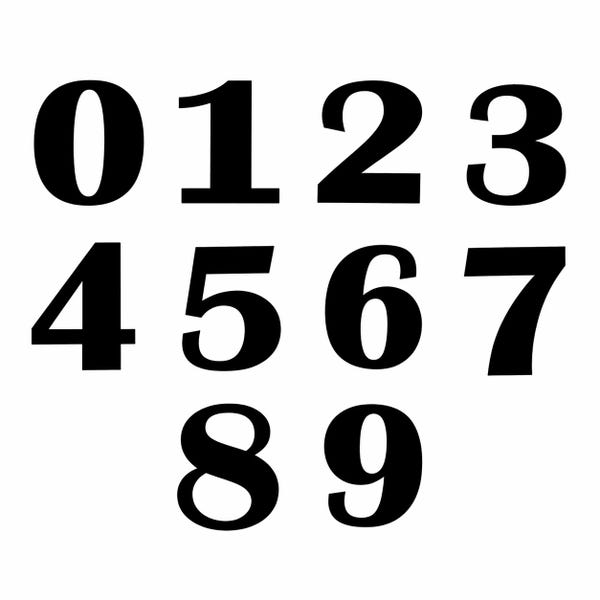 Gold Number Cut Out - Etsy