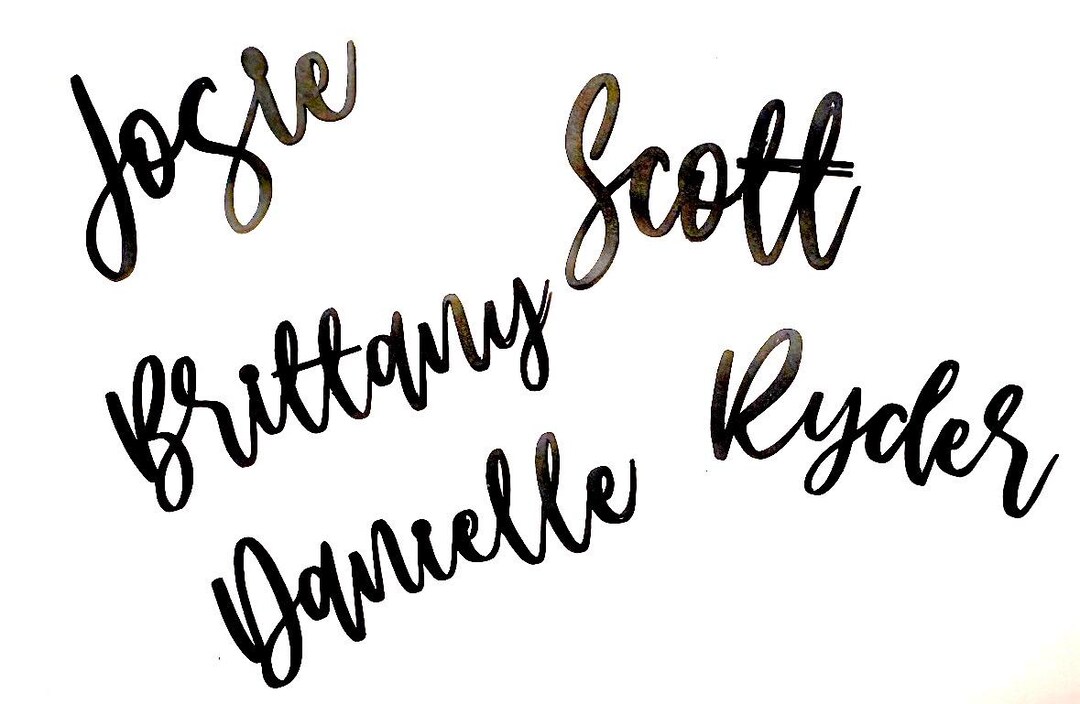 Name Cut Outs, Custom Paper Cut Outs , Cardstock,party Embellishments ...