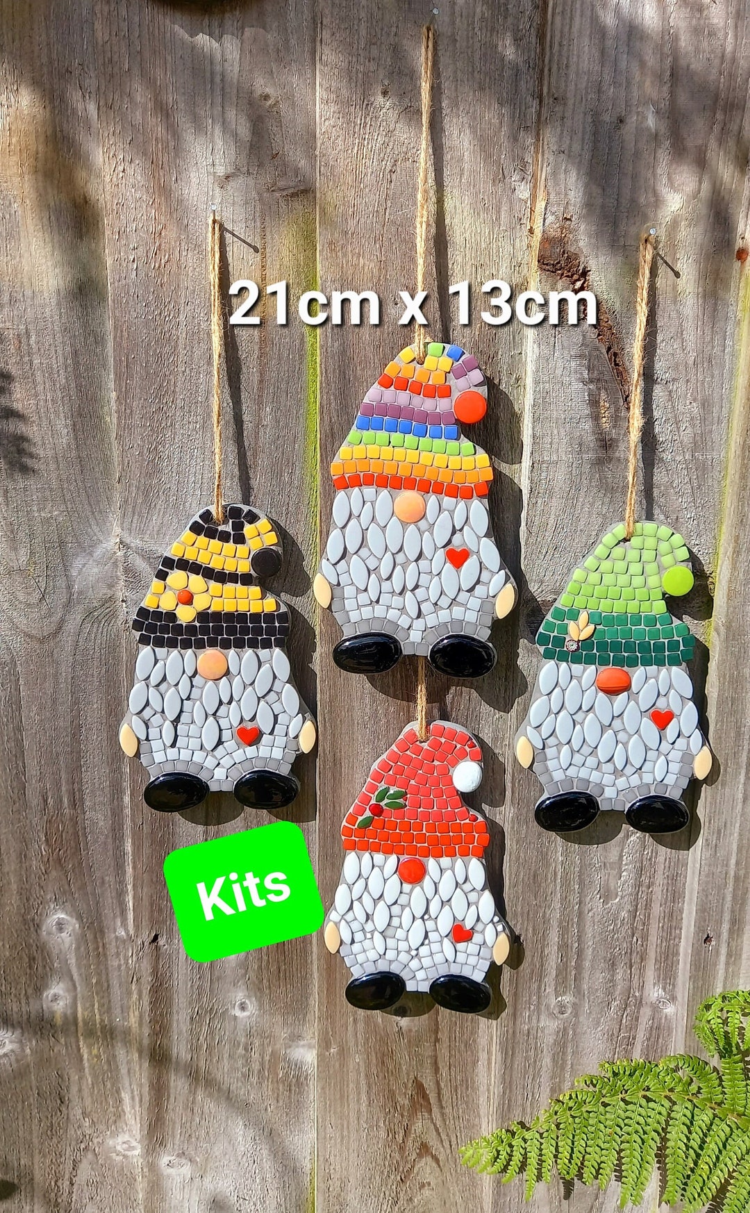 Gnome Mosaic Craft Kit, Gift Idea, Make Your Own, Craft Kits for Adults ...