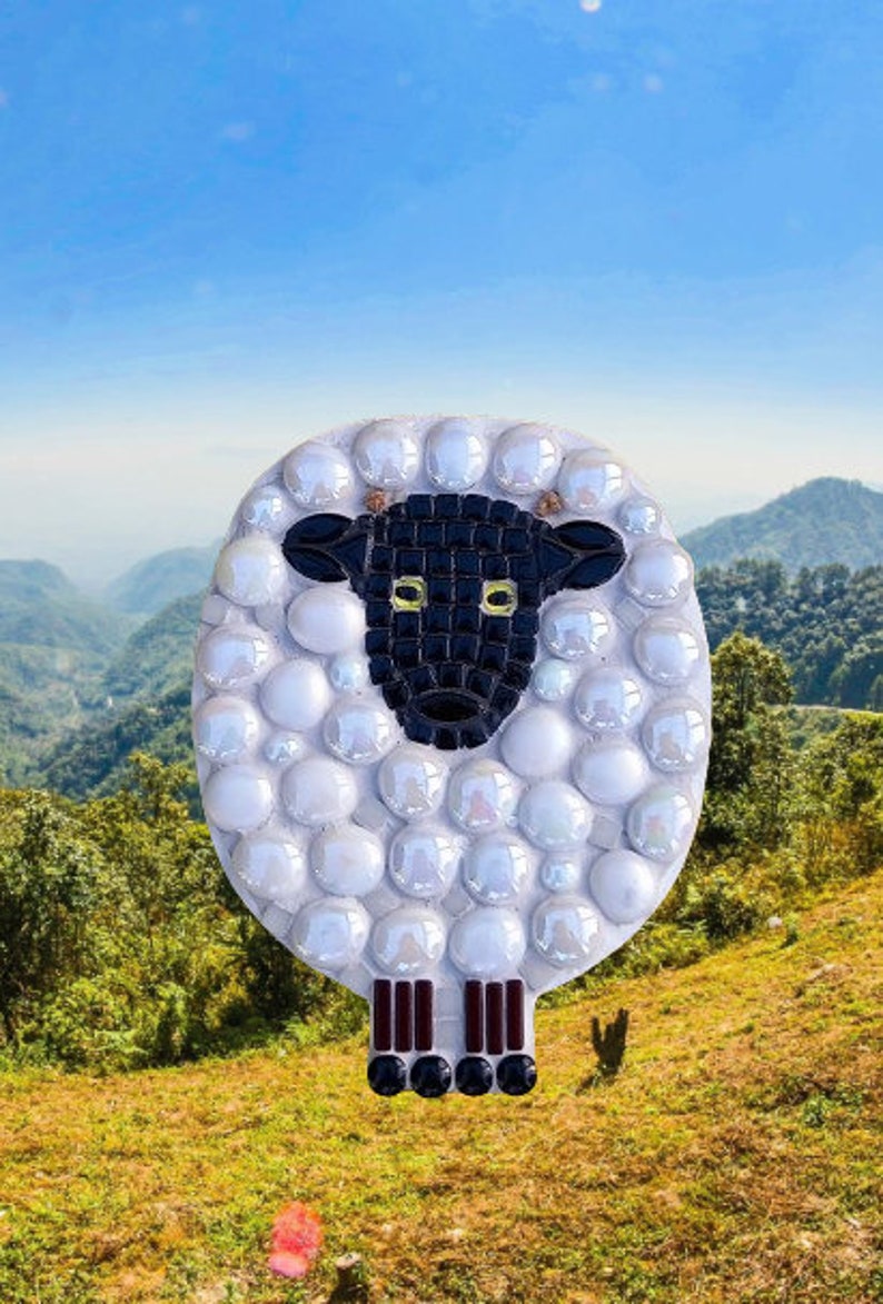 Mosaic Sheep Craft Kit: DIY Spring Home Decor (19.5cm X 15cm) - Etsy UK