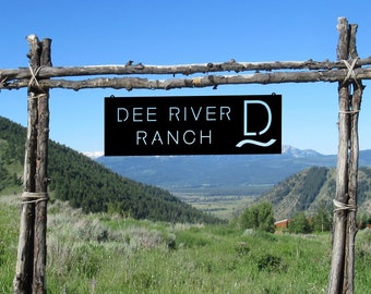 Metal Hanging Farm Sign - Etsy