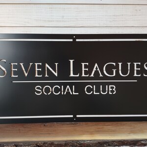 Custom 14 Gauge Metal Business Logo Sign – Rectangle, Painted/raw Metal ...