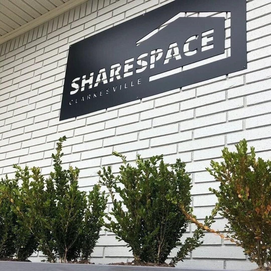Custom 14 Gauge Metal Business Logo Sign – Rectangle, Painted/raw Metal ...