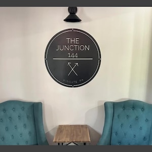 Custom Business Logo Sign: Large Metal Wall Art - Etsy