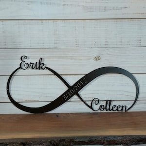 Personalized Metal Infinity Sign: Custom Wedding Decor - Etsy