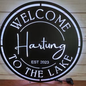 Personalized LED Metal Bar Sign: Custom Business Logo - Etsy
