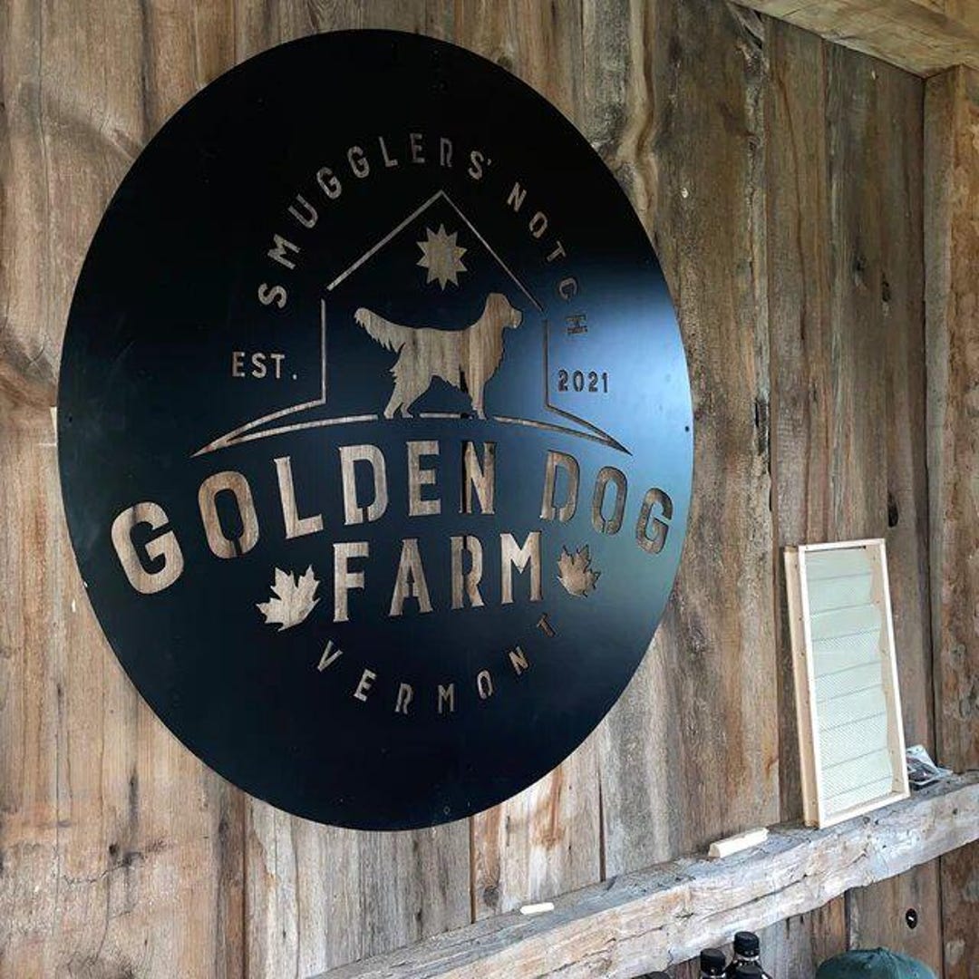 Custom Outdoor Metal Business Sign for Dog Boarding, Training, Kennels ...