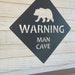 Metal Bear Man Cave Sign Gift for Him Rustic Man Cave - Etsy