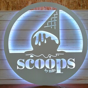 Custom Round LED Bar Sign – Neon Restaurant Grill Logo Sign - Etsy