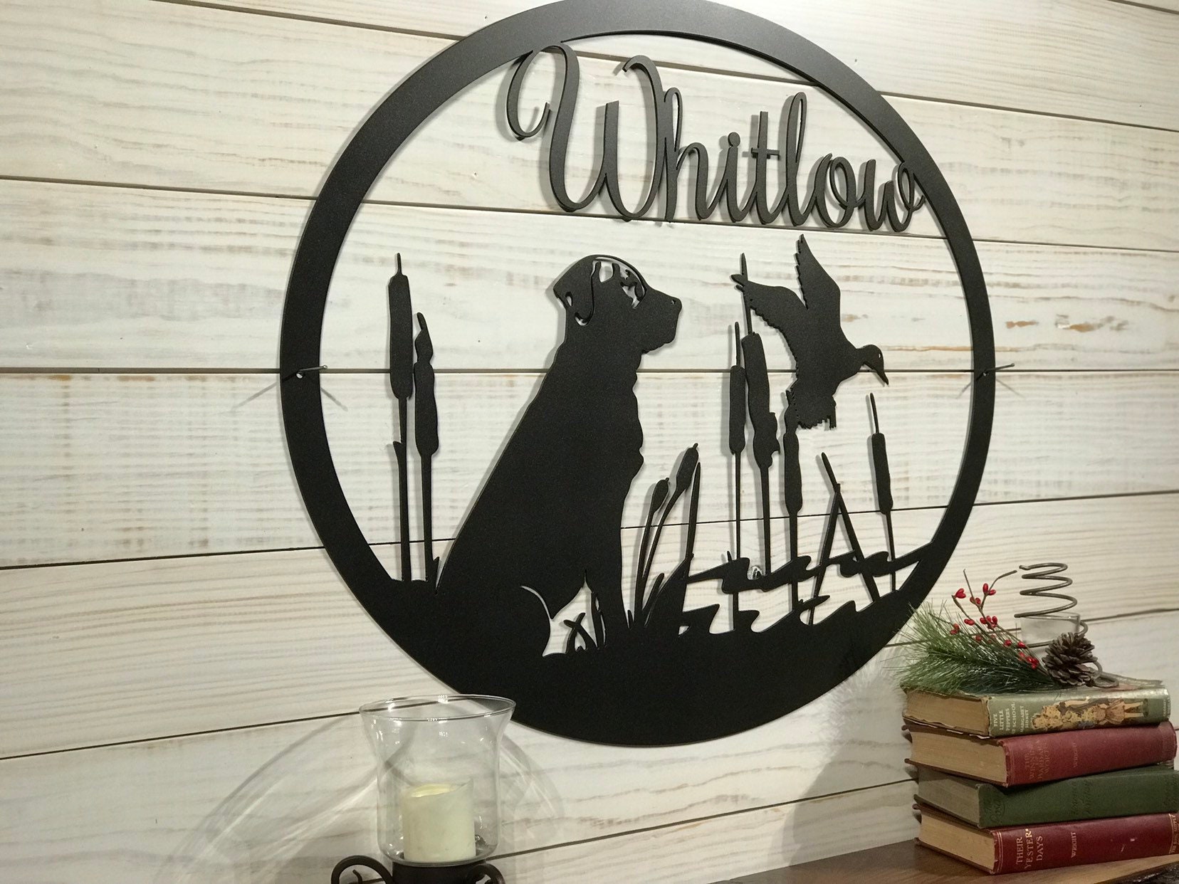 Custom Metal Sign Dog Sign Duck Hunter Gift Personalized - Etsy