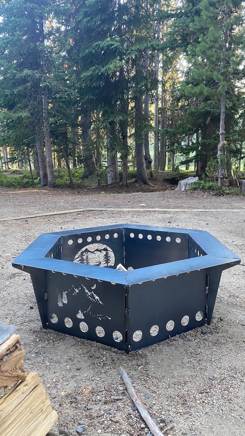 Outdoor Firepit Collapsible Fire Pit Portable Fire Pit - Etsy
