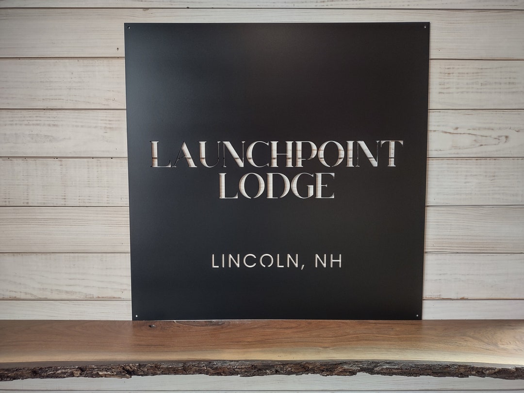 Custom Metal Outdoor Air Bnb Sign: Personalized Vacation Rental for ...