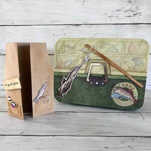 Gone Fishing Birthday Card, Eat Sleep Fish Gift Box and Card, Fishing ...