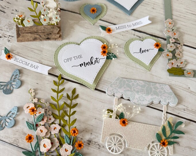 Wedding Bride to Be Bridal Shower Gift Handmade Items Photo Scrapbook ...