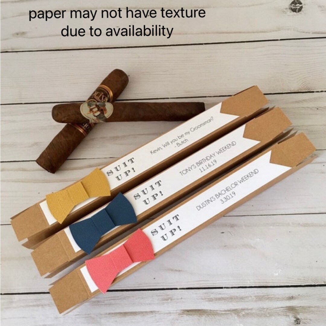 Cigar Holder Card, Will You Be My Groomsman Cigar Gift Box Best Man ...
