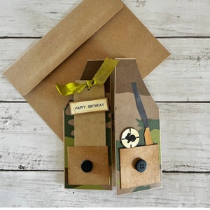 Hunting Card, Gone Hunting, Camouflage Hunting Vest Card, Fathers Day ...