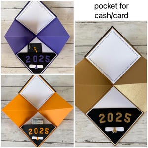 Graduation Gift Card Money Holder Grad Cap Cards Congratulations Class ...
