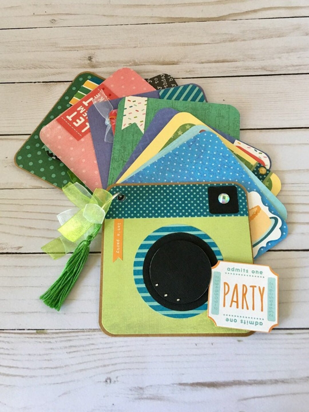 Birthday Mini Flip Album for Photos Camera Shaped Flip Book - Etsy