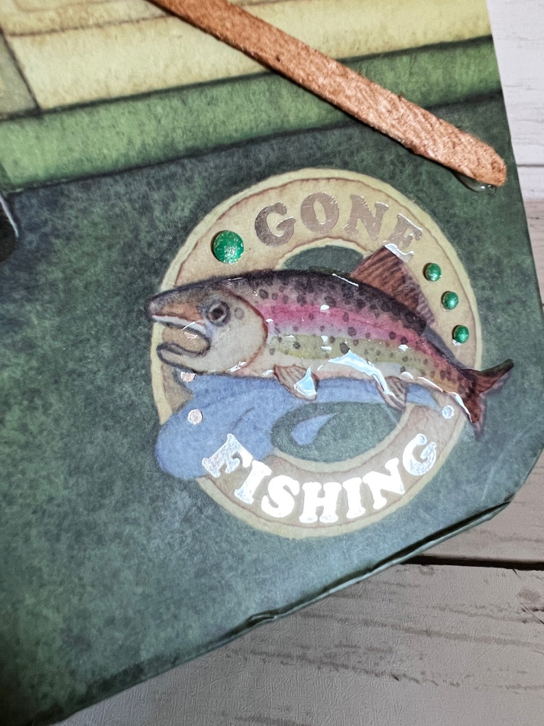 Gone Fishing Birthday Card Eat Sleep Fish Gift Box and Card - Etsy