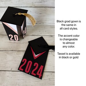 Graduation Cap Gown Card, Personalized Congratulations Graduate ...