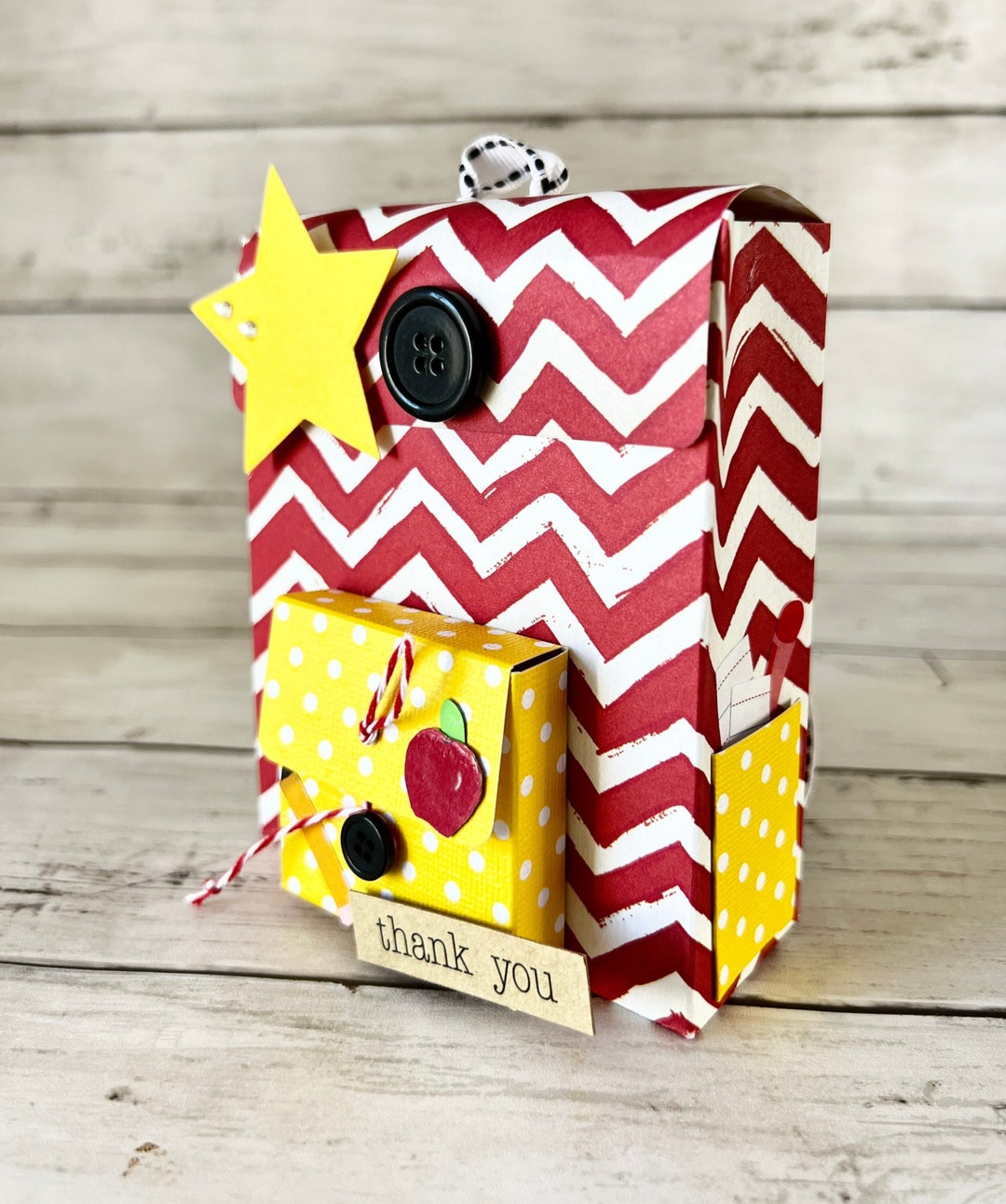 Teacher Appreciation Gift, Mini Paper School Backpack Thank You Gift ...