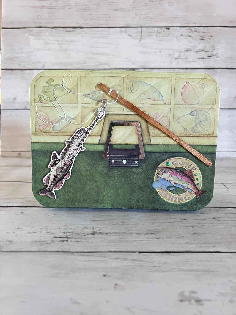 Gone Fishing Birthday Card Eat Sleep Fish Gift Box and Card - Etsy