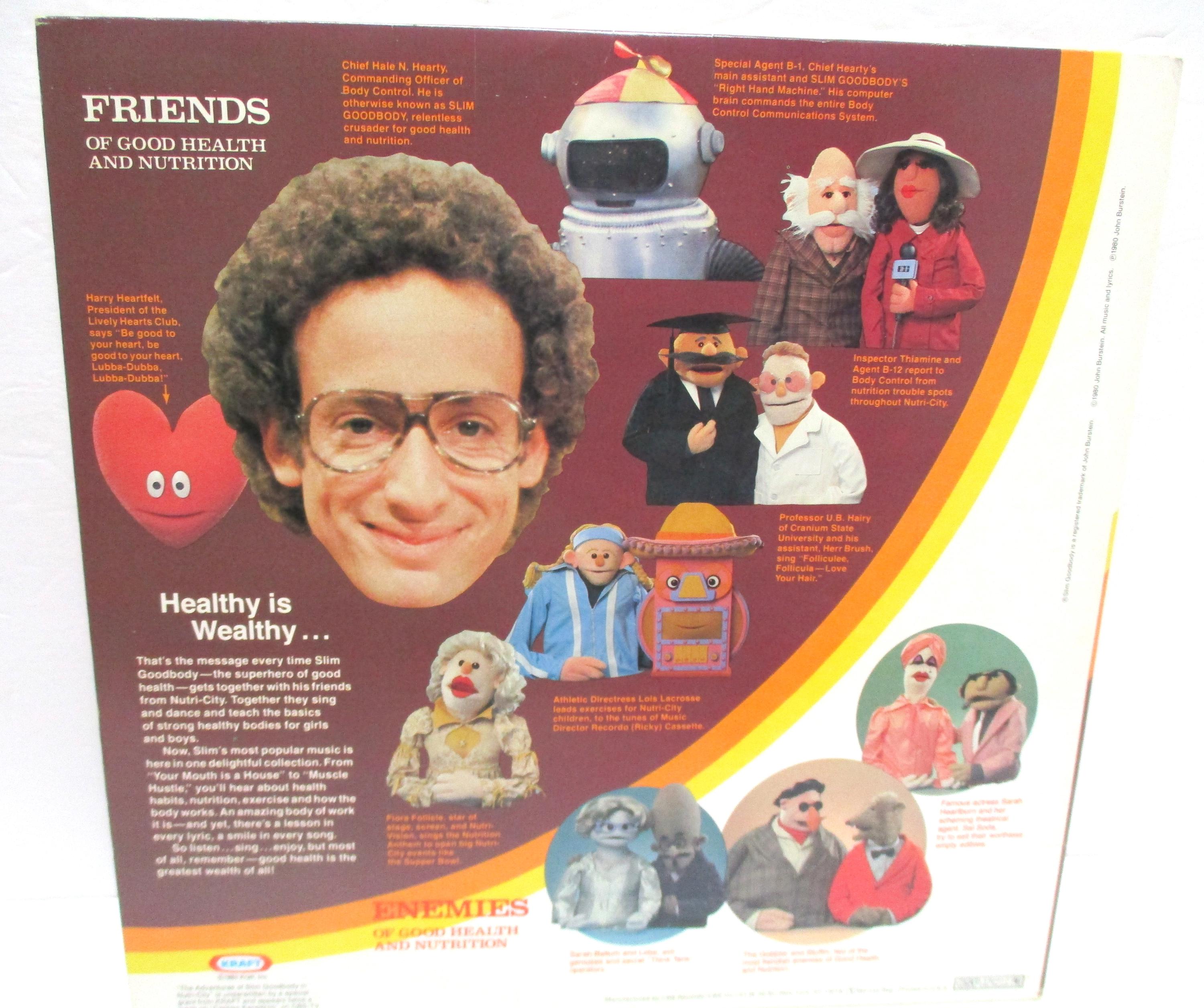 Healthy is Wealthy - Slim Goodbody - Kraft LP - 1980 - Etsy