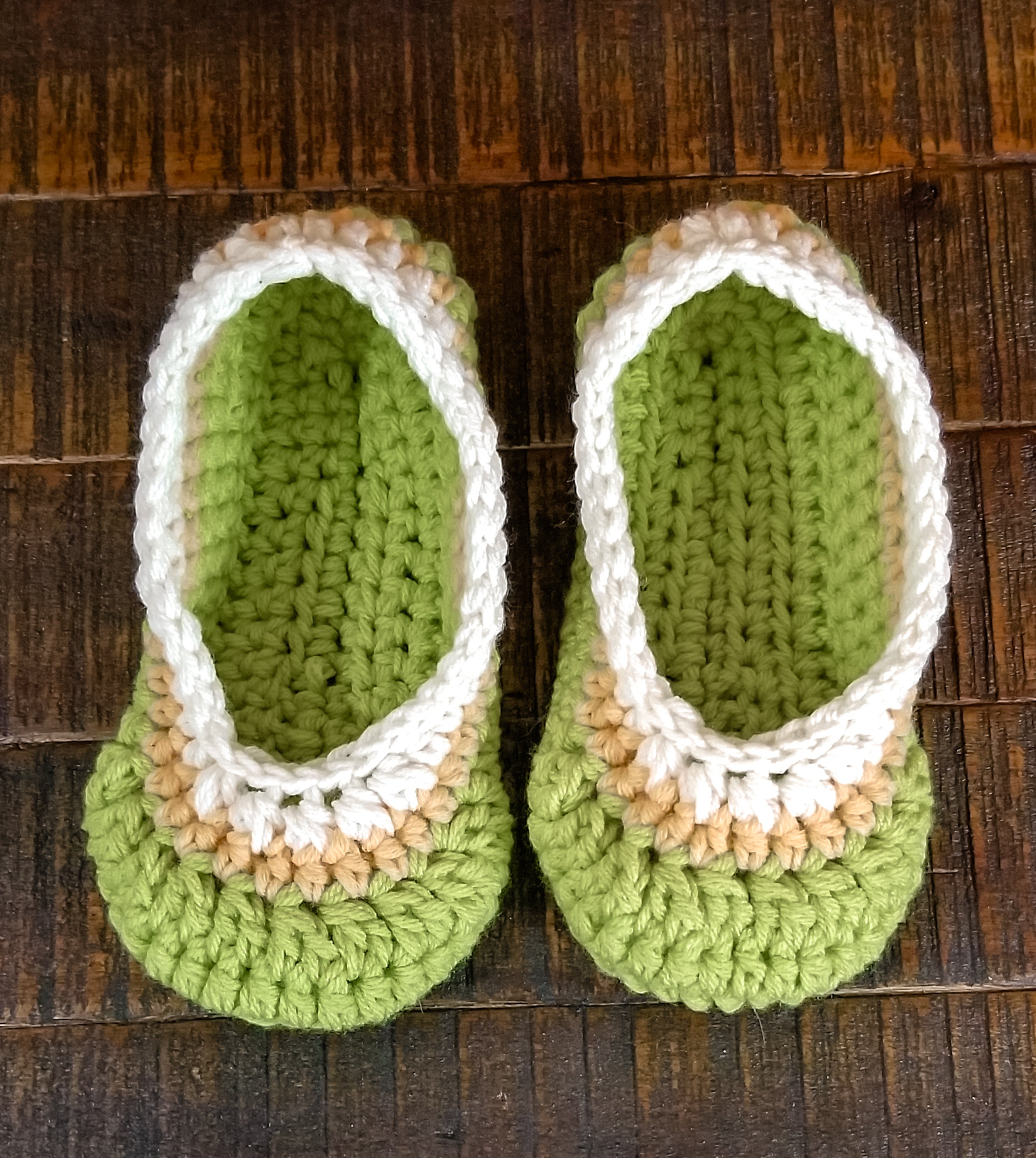 Lime Green Striped Handmade Slippers | Size 7-8 Women's Slippers - Etsy