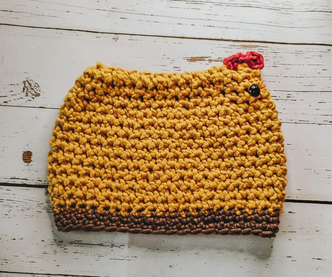 Crochet Chicken Tea Cozy: Yellow Hen Teapot Warmer - Etsy