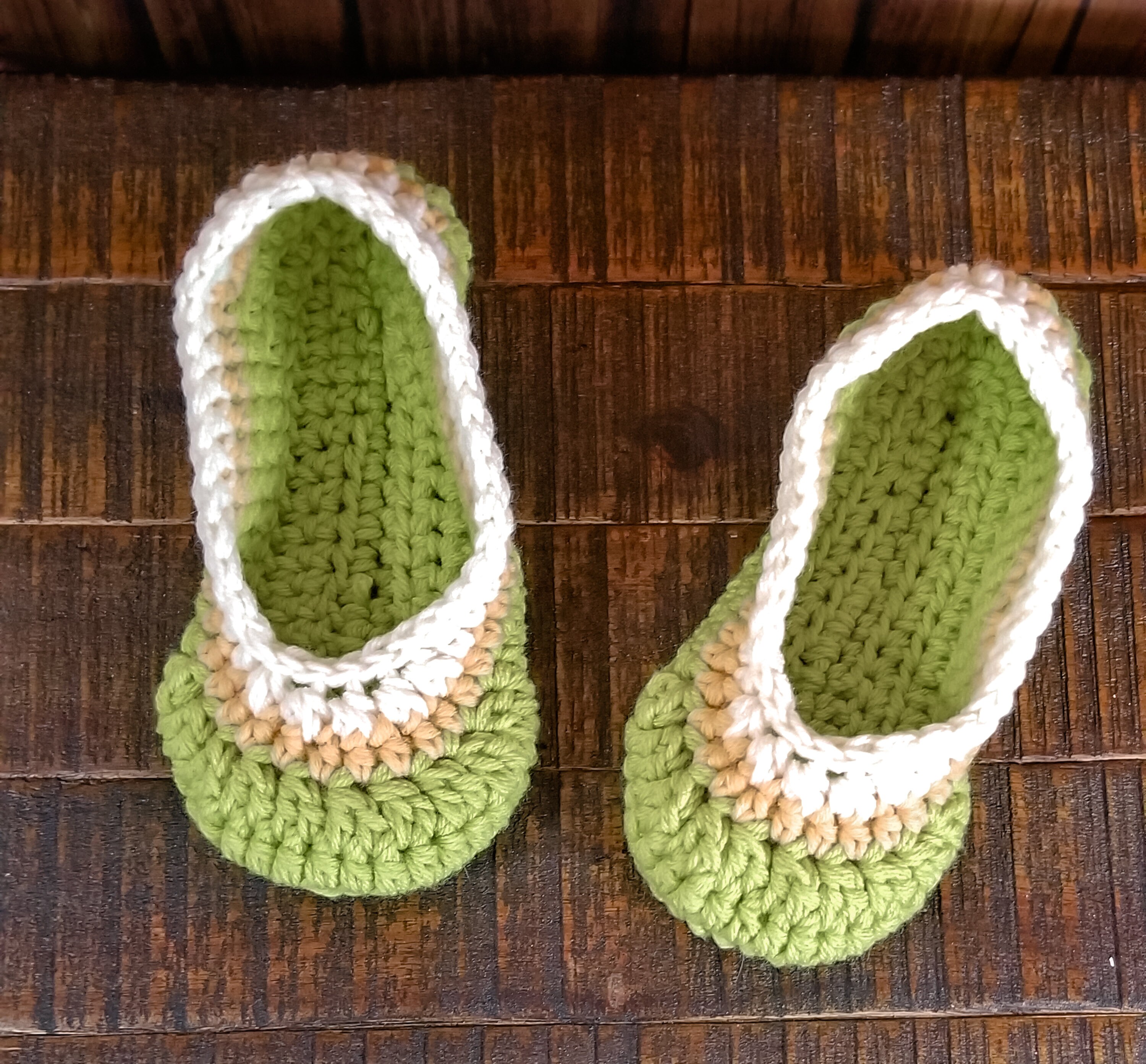 Lime Green striped handmade slippers size 7-8 women's | Etsy