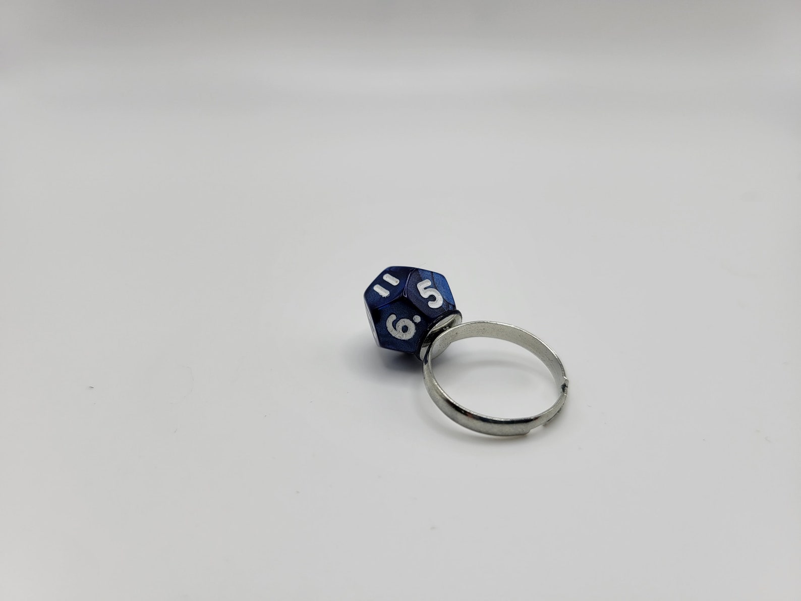 Mini Blue D12 Dice Ring Adjustable Dungeons and Dragons - Etsy