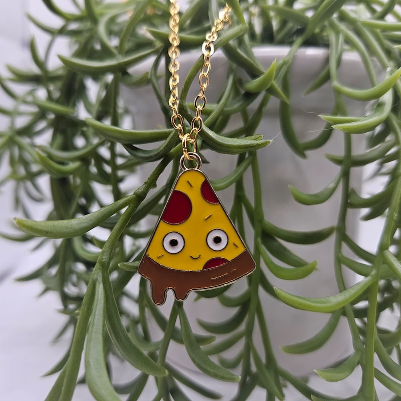 Pizza Necklace - Etsy