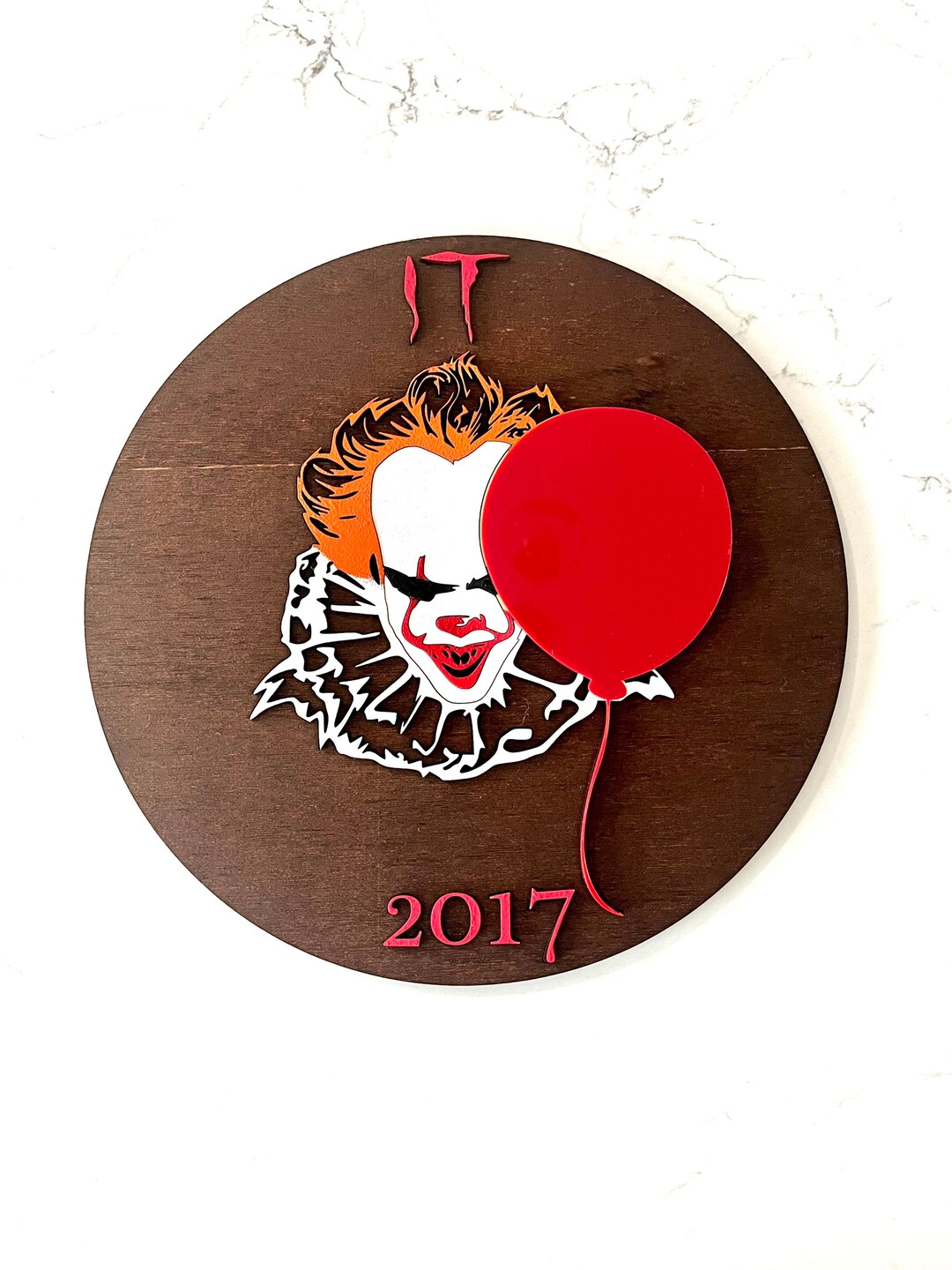 12” Wooden Pennywise/it Horror Movie Sign - Etsy