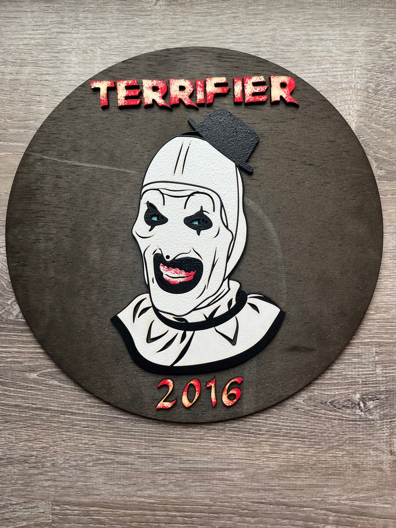Art the Clown/terrifier Wooden Sign - Etsy
