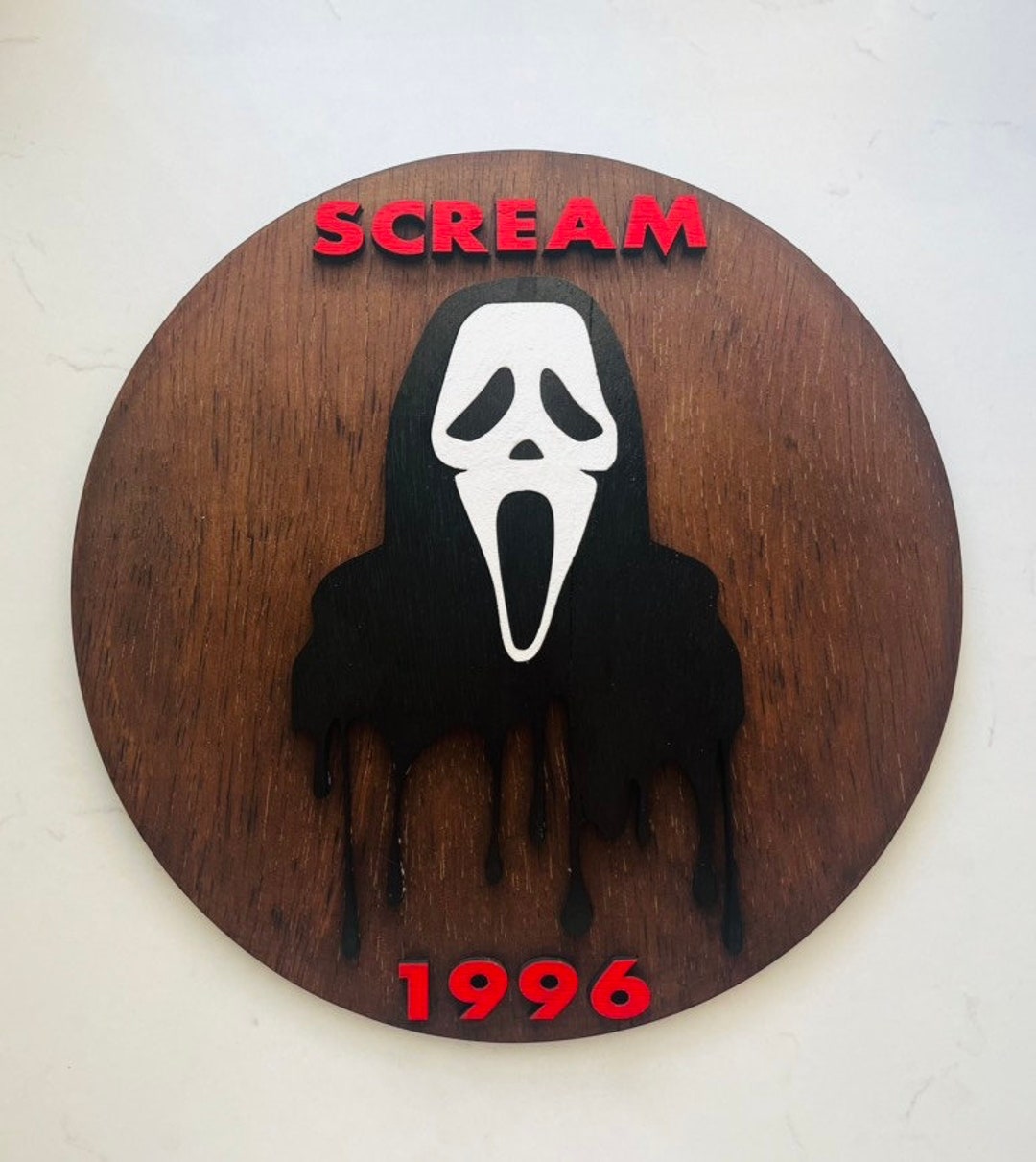 12 Wooden Scream/ghostface Horror Movie Sign - Etsy