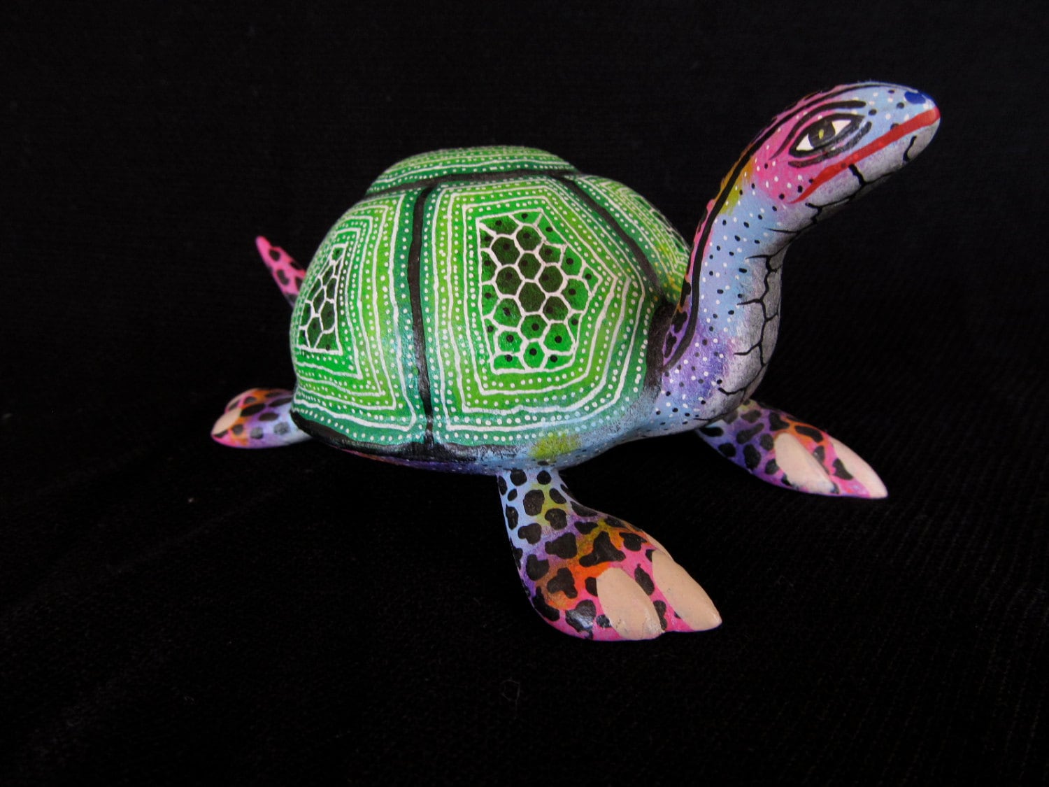 Alebrije Fine Oaxacan Wood Carving Mexico Folk Art Small Turtle Raul ...