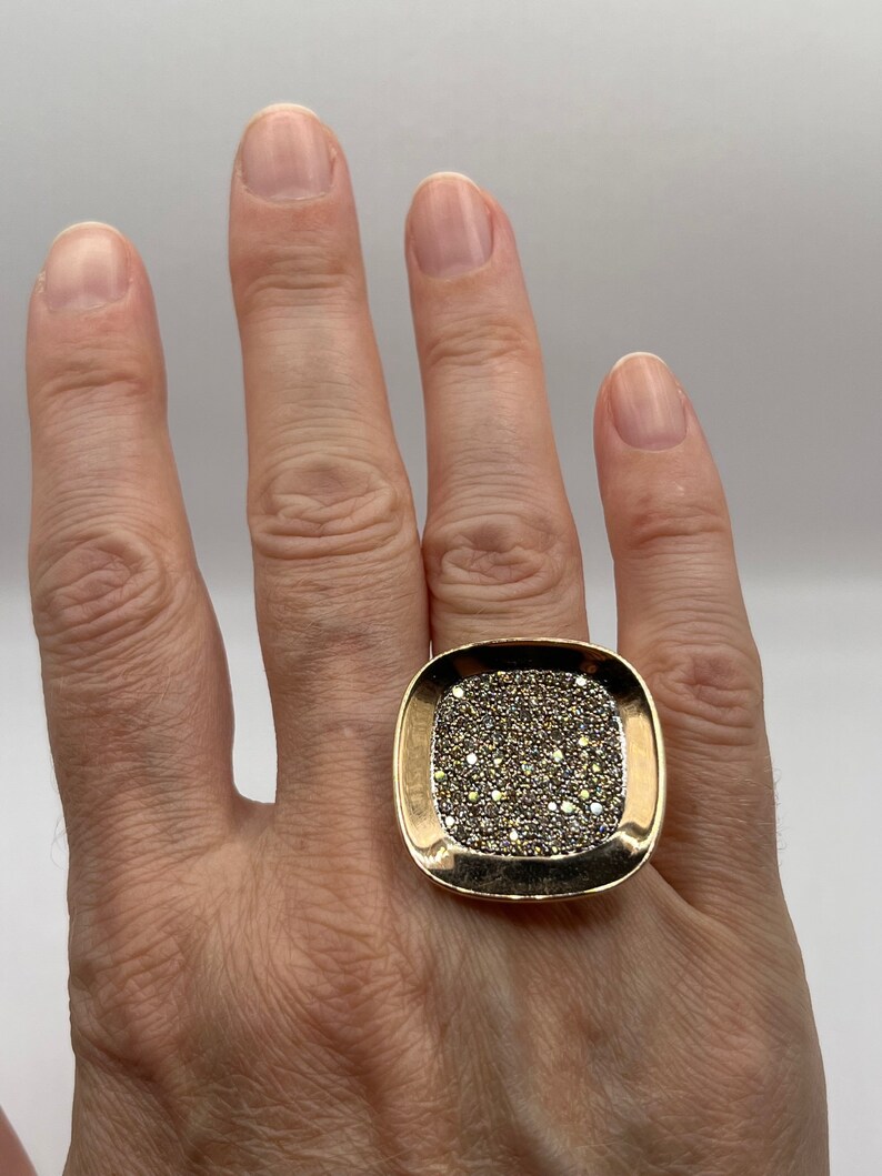 Roberto Coin 18K Rose Pink Gold Carnaby Street Colored Cognac Chocolate ...