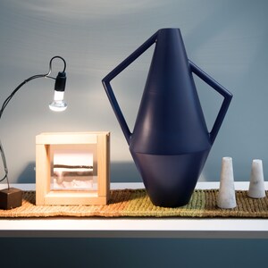 New Ceramic Art Studio Pottery Kora Vase by Studiopepe for Atipico Italy 20” Blue or Red Home ...