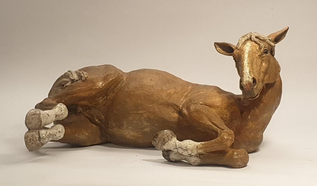 Local Pickup Only! Lesley D. Mckenzie Large OOAK Horse Raku Fired ...