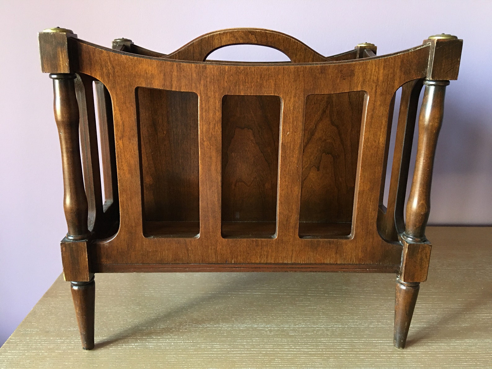 Vintage Antique Wood Wooden Newspaper Magazine Rack Holder - Etsy España