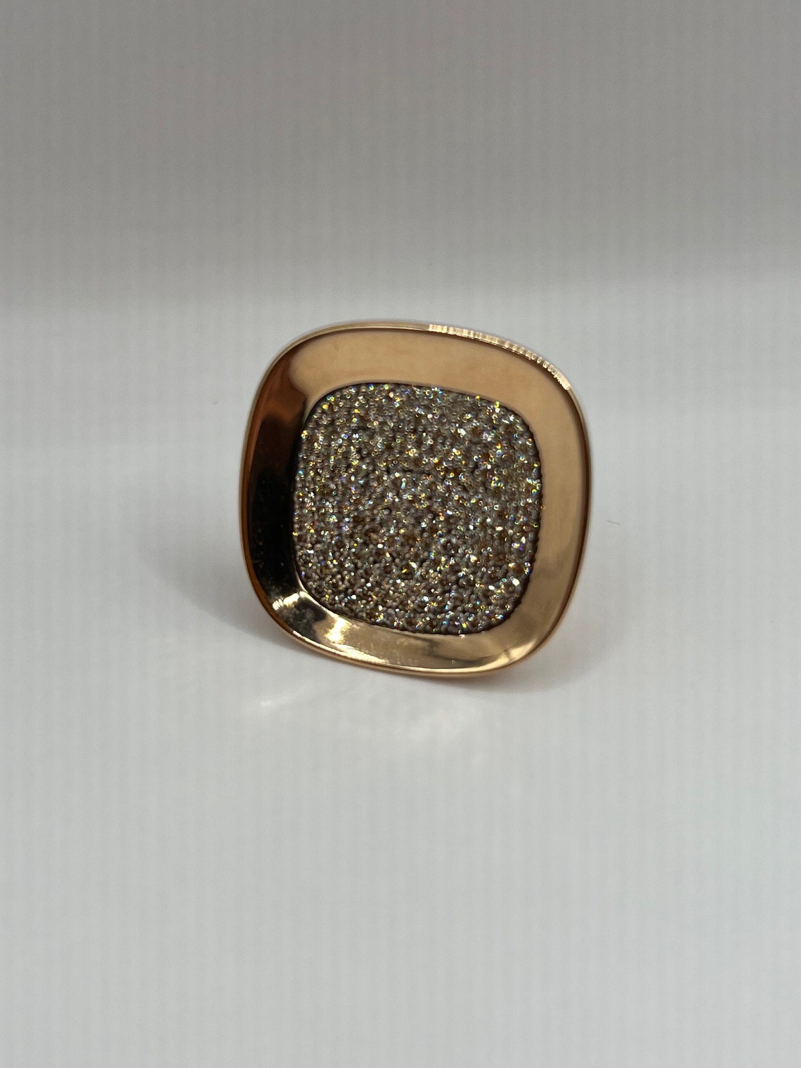 Roberto Coin 18K Rose Pink Gold Carnaby Street Colored Cognac Chocolate ...