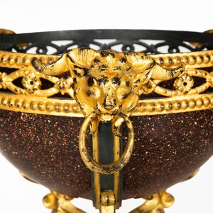Regency Style Gilt and Faux Porphyry Iron Athenienne Jardinierre Plant ...