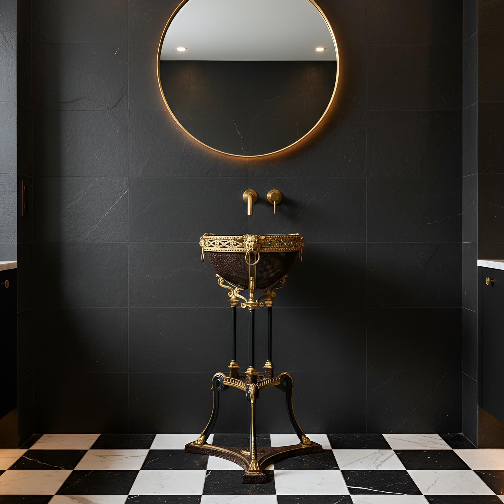Regency Style Gilt and Faux Porphyry Iron Athenienne Jardinierre Plant ...