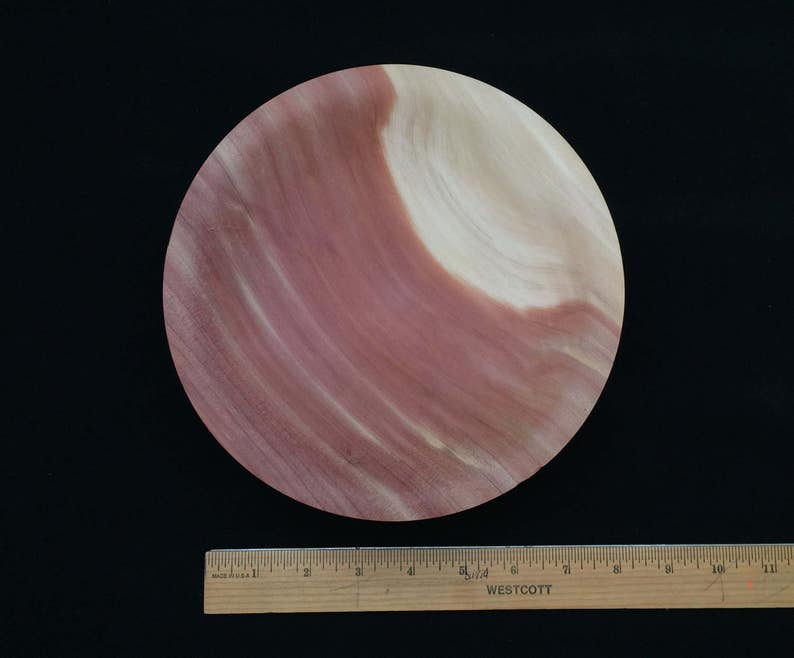 Shallow Wooden Bowl/Dish Red Cedar Hand Turned Food Safe | Etsy