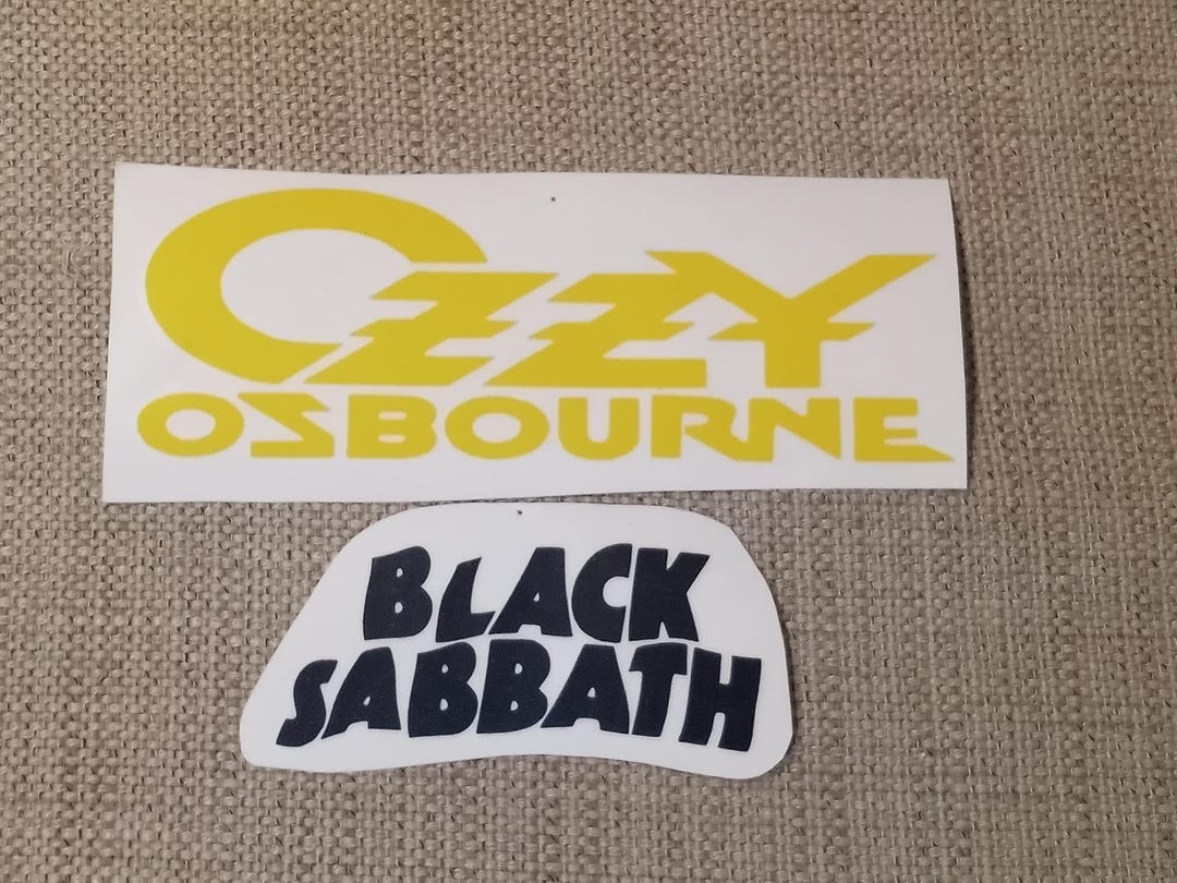 Ozzy Osbourne & Black Sabbath Vinyl Decal - Rock Band Stickers - Etsy