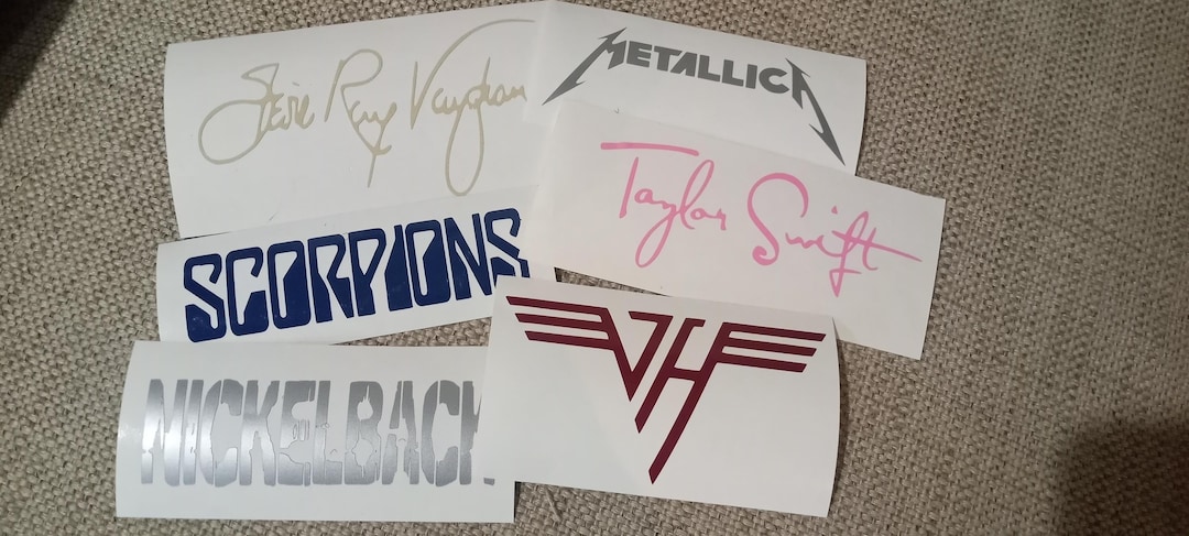 Vinyl Decals Stickers Bumper Stickers Taylor Swift Van Halen Nickelback ...